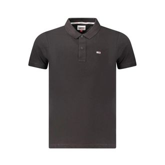 Tommy Hilfiger Homme, Tops, Noir, Taille: L Polo Noir en Coton