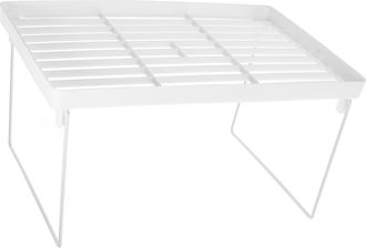 NUOBESTY Klappbares Aufbewahrungsregal Kunststoff Organizer für Badezimmer Büro Schlafzimmer Multifunktionale Ablagefläche Platzsparend für Make up Gewürze und