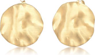 Elli Ohrringe Elli Ohrringe Damen Platte Matt Gehämmert in 925 Sterling Silber