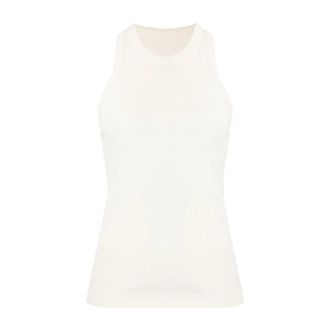 Low Classic Klassisches Rippstrick-Top ohne &Auml;rmel - - Tops - Damen - Beige - M/L