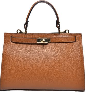 Roberta M COGNAC Rindsledertasche