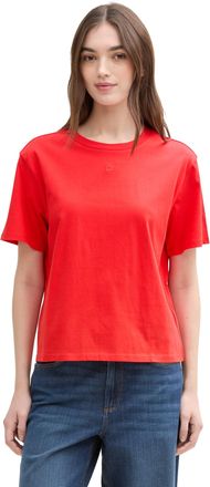 Tom Tailor Boxy Fit T-Shirt mit Streifenmuster, White Navy Light Blue Stripe, XXL