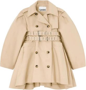 Ganni Trench-Coat - Beige