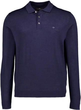 Fynch-Hatton Fynch-Hatton Herren Pullover blau Wolle unifarben