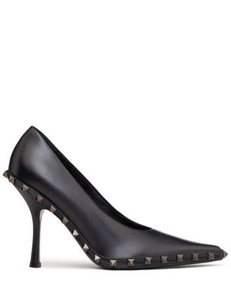 Valentino Garavani escarpins Rockstud 100 mm - Noir