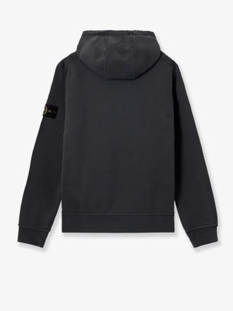 Stone Island Mens Hooded Sweatshirt Grey Cotton Sweatshirts Sweater