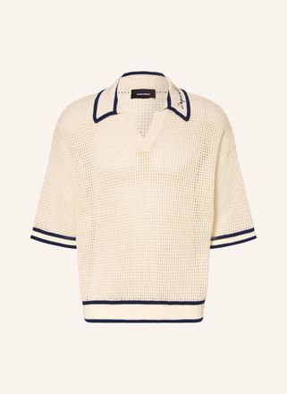 Dsquared2 Strick-Poloshirt weiss
