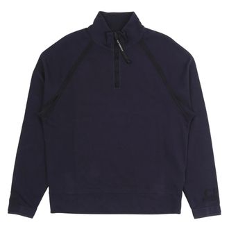 C.P. Company Sweatshirt mit durchgehendem Rei&szlig;verschluss aus leichtem Fleece - - Sweatshirts & Hoodies - Herren - Blau - M