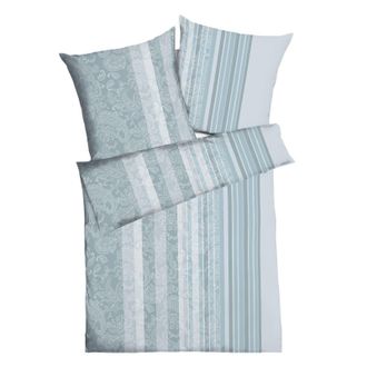Kaeppel Interlock Jersey Bettw&auml;sche Firenze hellblau 1 Bettbezug 135 x 200 cm + 1 Kissenbezug 80 x 80 cm