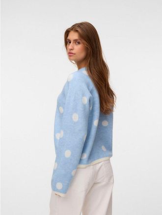 Vero Moda Rundhalspullover VMLIV LS KNIT EXP EXP Kunstfaser