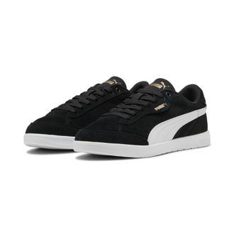 Puma Vikky Star SD Sneaker f&uuml;r Damen, Schwarz-Wei&szlig;gold, 8.5 UK