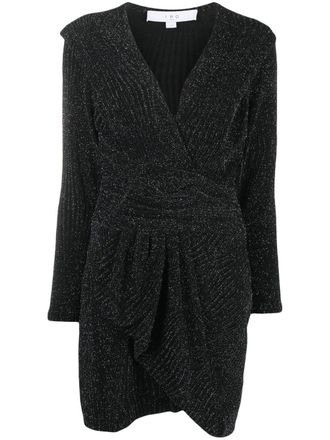 Iro robe &agrave; effet fronc&eacute; - Noir