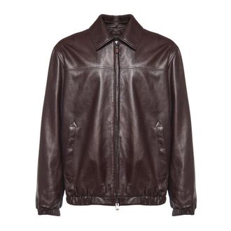 Canali Leather Jackets - - Jackets - Herren - Braun - 2XL