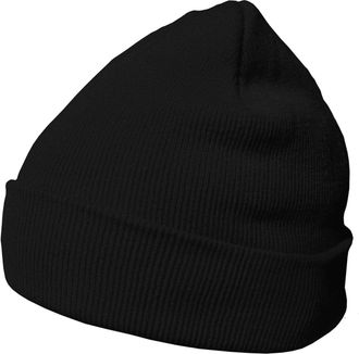 DonDon Mütze Herren Mütze Damen Wintermütze Beanie klassisches Design schwarz