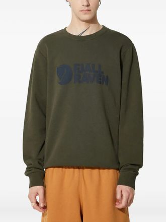 Fj&auml;llr&auml;ven Sweatshirt mit Rundhalsausschnitt - Gr&uuml;n