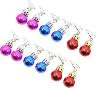 Minkissy 12pcs Christmas Beard Bells Decor Bart Xmas Decorations Beard Decorations Christmas Jewelry for Men Christmas Beard Decor Xmas Hanging Pendant Beard O