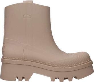 Chlo&eacute; Raina Femmes Bottes en Caoutchouc Rose/Beige