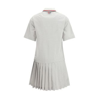 Thom Browne Womens Gray Cotton Casual Dress