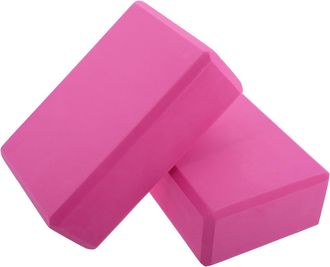 Milisten 2 St&uuml;ck Yoga Bl&ouml;cke Pilates St&uuml;tzbl&ouml;cke Aus Hochdichtem Eva Rutschfest Leicht 120g F&uuml;r Erwachsene Kinder Flexibilit&auml;tstraining Spagat Fitness