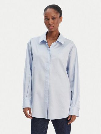 Guess Hemd W6RH57 WAF10 Himmelblau Oversize