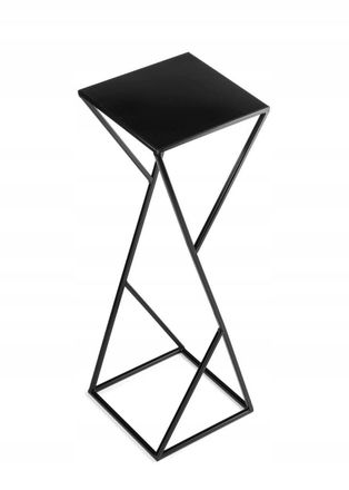 HowHomely Blumenst&auml;nder Metall 70 x 24 cm - Solider und Minimalistischer Blumenhocker - Schwarz Pflanzenst&auml;nder f&uuml;r die Hausdekoration wie Salon oder Schlafzimm