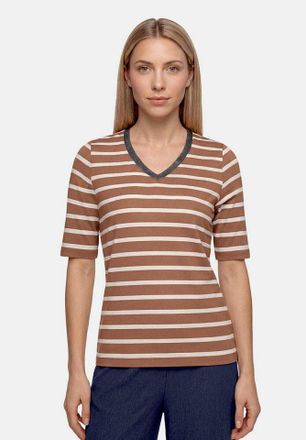 Betty Barclay Kurzarmshirt Damen mit V-Ausschnitt (1-tlg)