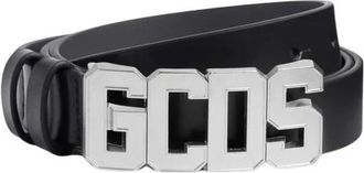 GCDS Gcds, Femme, Accessoires, Noir, Taille: 105 CM Ceinture Logo