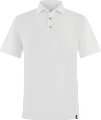 Boggi Milano Homme, Tops, Blanc, Taille: XL Polo en Polyester Haute Performance