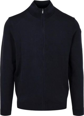 Roberto Ricci Design Rrd, Homme, Pulls, Bleu, Taille: 2XL Ribbed Zip Cardigan