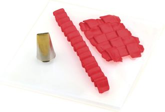 Pati-Versand Garniertülle Blütenblatt gerade, 1 Stück, Edelstahl