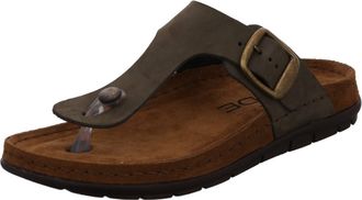 Rohde Pantolette Zehentrenner Damen 5860 61 Echtleder in oliv