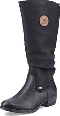 Rieker Femme Bottes 93157, Dame Bottes dhiver,Hydrofuge,riekerTEX,Bottes dhiver,Bottes à Tige Longue,fourré,Chaud,Noir (Schwarz / 00),36 EU / 3.5 UK
