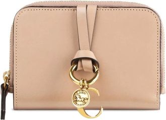 Chloé Femme, Accessoires, Beige, Taille: ONE Size Petit Portefeuille Alphabet