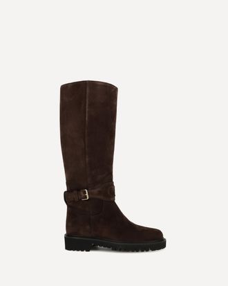 Valentino Garavani VLogo Signature suede High Boots Female 37.5
