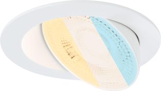 Paulmann 92253 EBL Set Aumus schwenkbar 3-Stepdim LED 1x750lm 2700-6500K 5W 230V Weiss matt