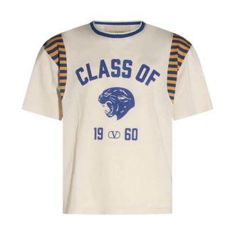 Valentino T-Shirt Panther - - Tops - Herren - Beige - L