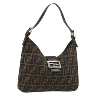 Fendi Pre-owned Vintage Zucca Canvas Shoulder Bag - Femme - Pre-owned - Brun - Taille: ONE Size