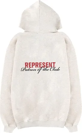 Represent Logo-Embroidered Cotton Sweatshirt - Beige