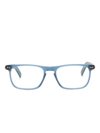 Lunor Brille mit eckigem Gestell - Blau