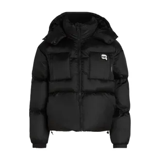 Karl Lagerfeld Ikon Puffer Jacket - - Jackets - Damen - Schwarzk - M