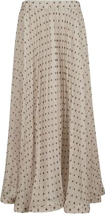 P.A.R.O.S.H. P.a.r.o.s.h., Femme, Jupes, Beige, Taille: 38 FR Pallina Skirt