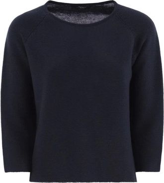 Max Mara Femme, Pulls, Bleu, Taille: 42 FR Pull col bateau