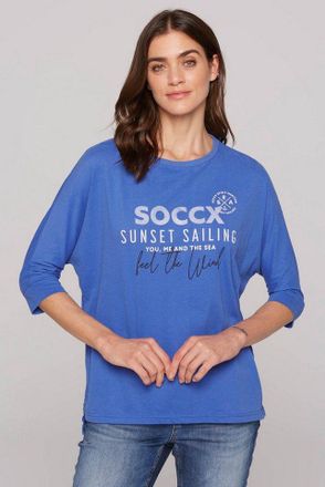 soccx 3/4-Arm-Shirt mit l&auml;ngerer R&uuml;ckenpartie