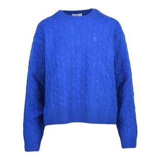 Ballantyne Pullover Intrecciato Girocollo - - Knitwear - Damen - Blau - XL