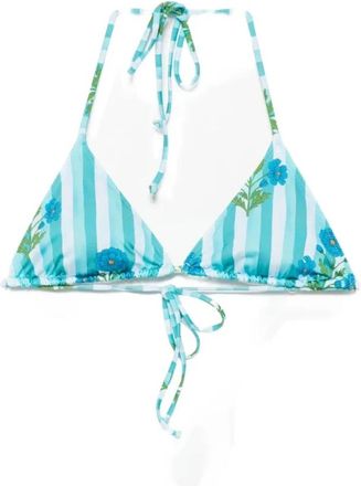 MC2 Saint Barth Femme, Maillots de bain, Bleu, Taille: 38 FR Leah Triangle Top Swimsuit