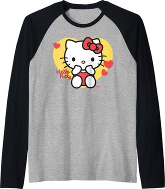 Hello Kitty Cheeky Sweet Cute Love Classic zum Valentinstag XOXO Raglan