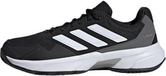 adidas Homme CourtJam Control 3 Clay Tennis Shoes Chaussures, Core Black/Cloud White/Grey Four, 41 1/3 EU