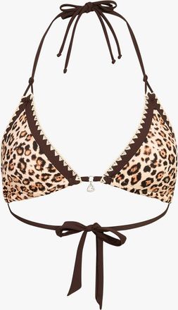 Banana Moon Haut de maillot de bain triangle imprim&eacute; l&eacute;opard
