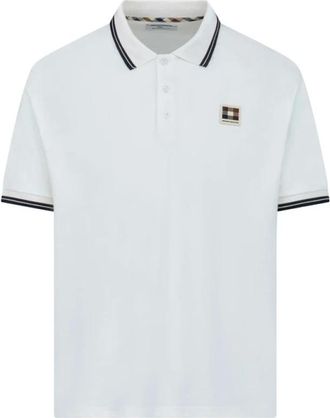Aquascutum Homme, Tops, Blanc, Taille: M Polo