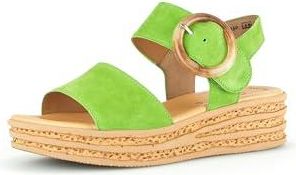 Gabor Sandales à plateforme pour femme, Granny Green 14, 40.5 EU
